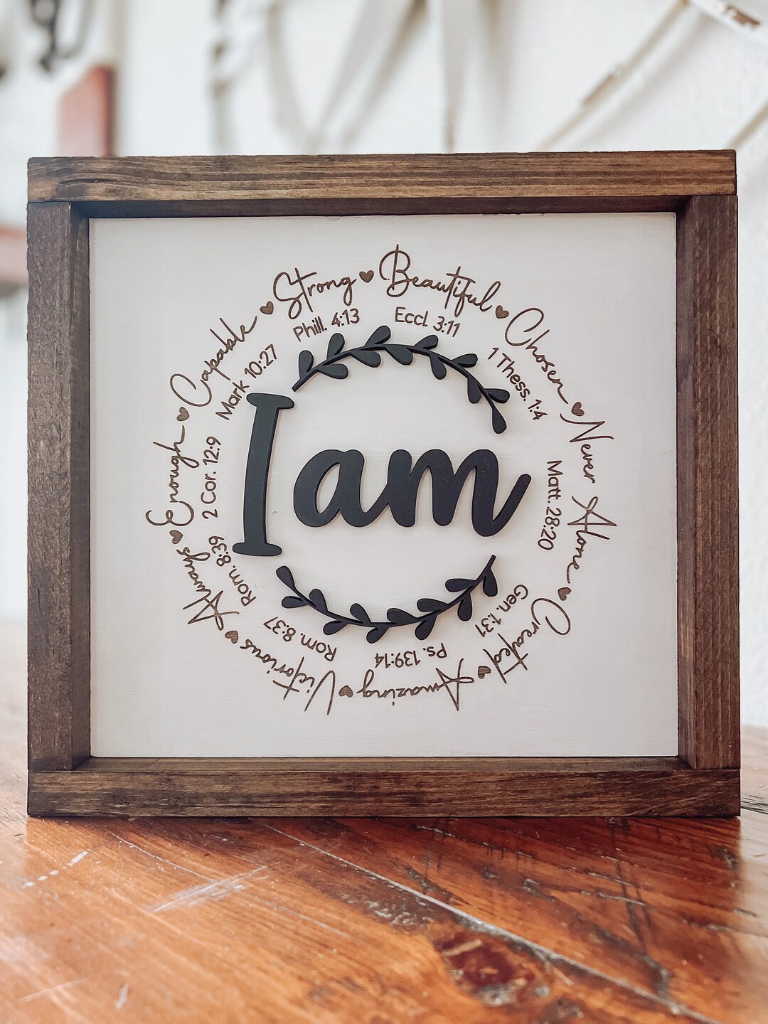 Positive Affirmation Sign, I Am Daily Affirmation, Inspirational Home ...