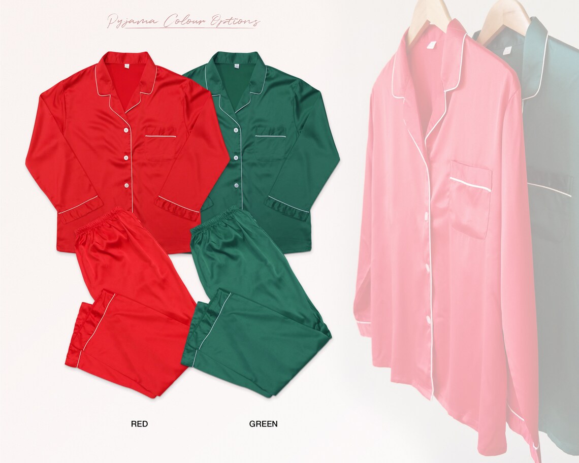 Personalised Christmas Pocket Pyjama Set Matching PJ Xmas - Etsy UK