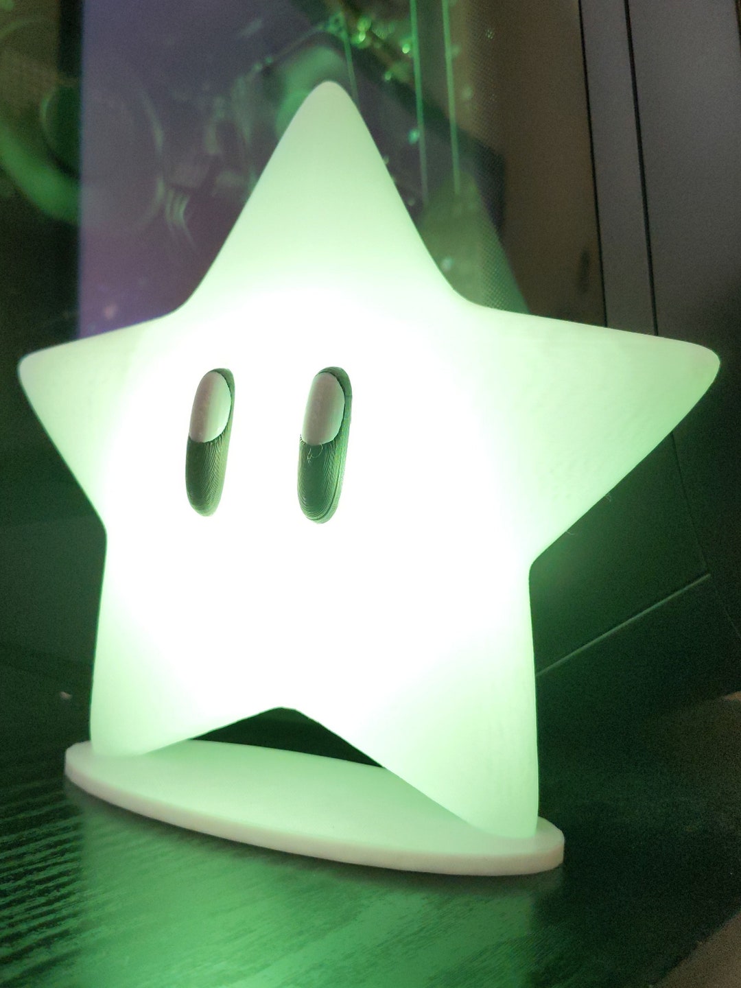Mario Bros Movie 3D Printed Star Lamps, Wireless, - Etsy