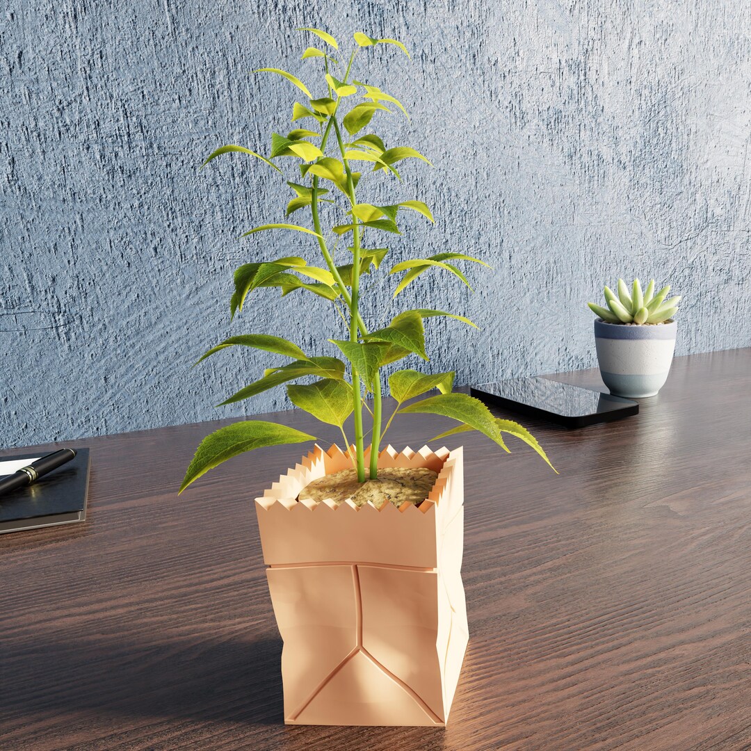 Paper Planter | Roblox-inspired | Unique Desk Decor | Gaming Gift | 3D ...