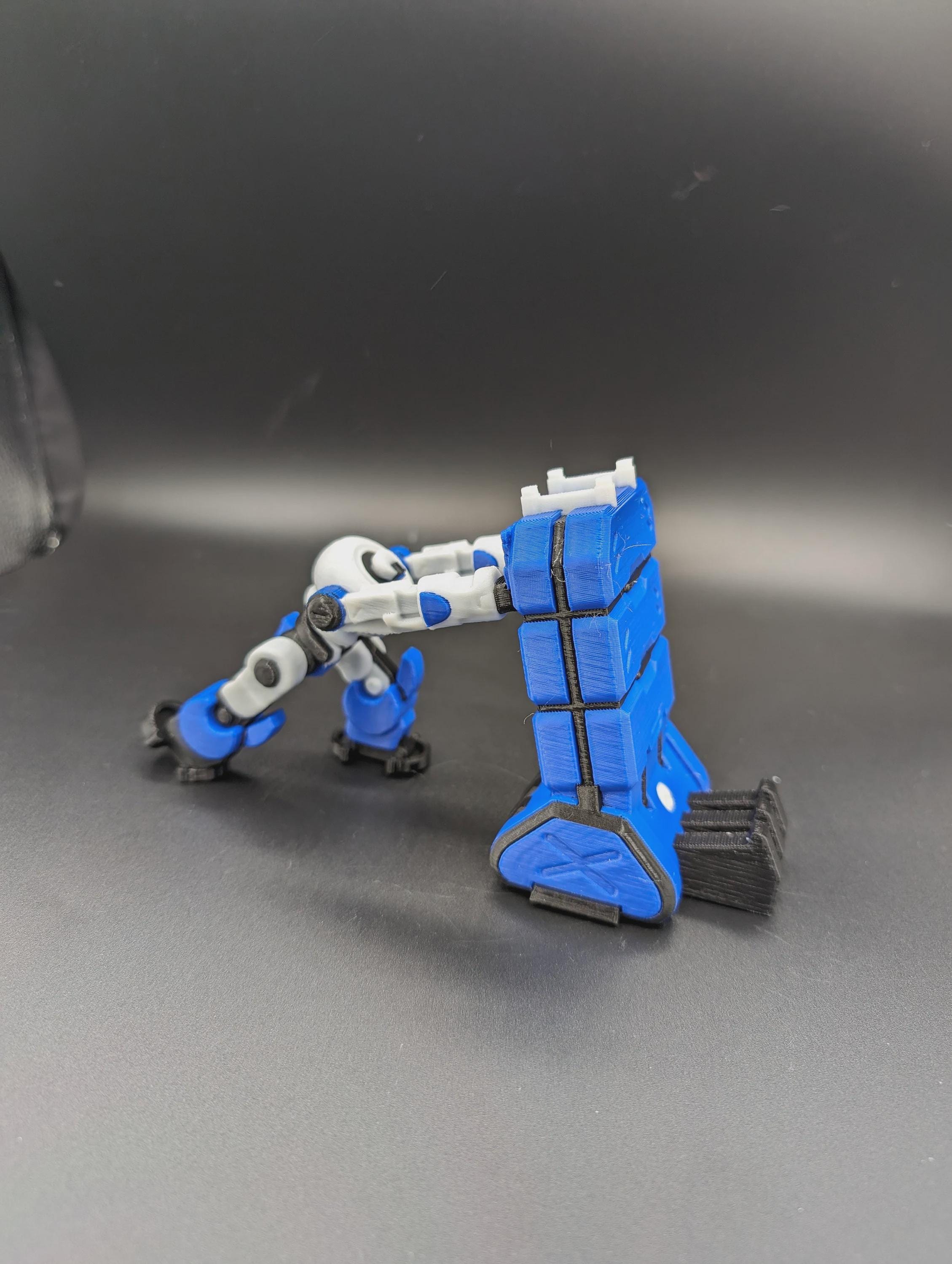 Blue Push-bot Gamer Phone Stand. 3D Printed. Push-bot - Etsy