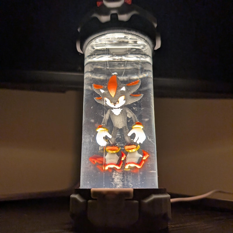 Shadow the Hedgehog Lamps - Etsy