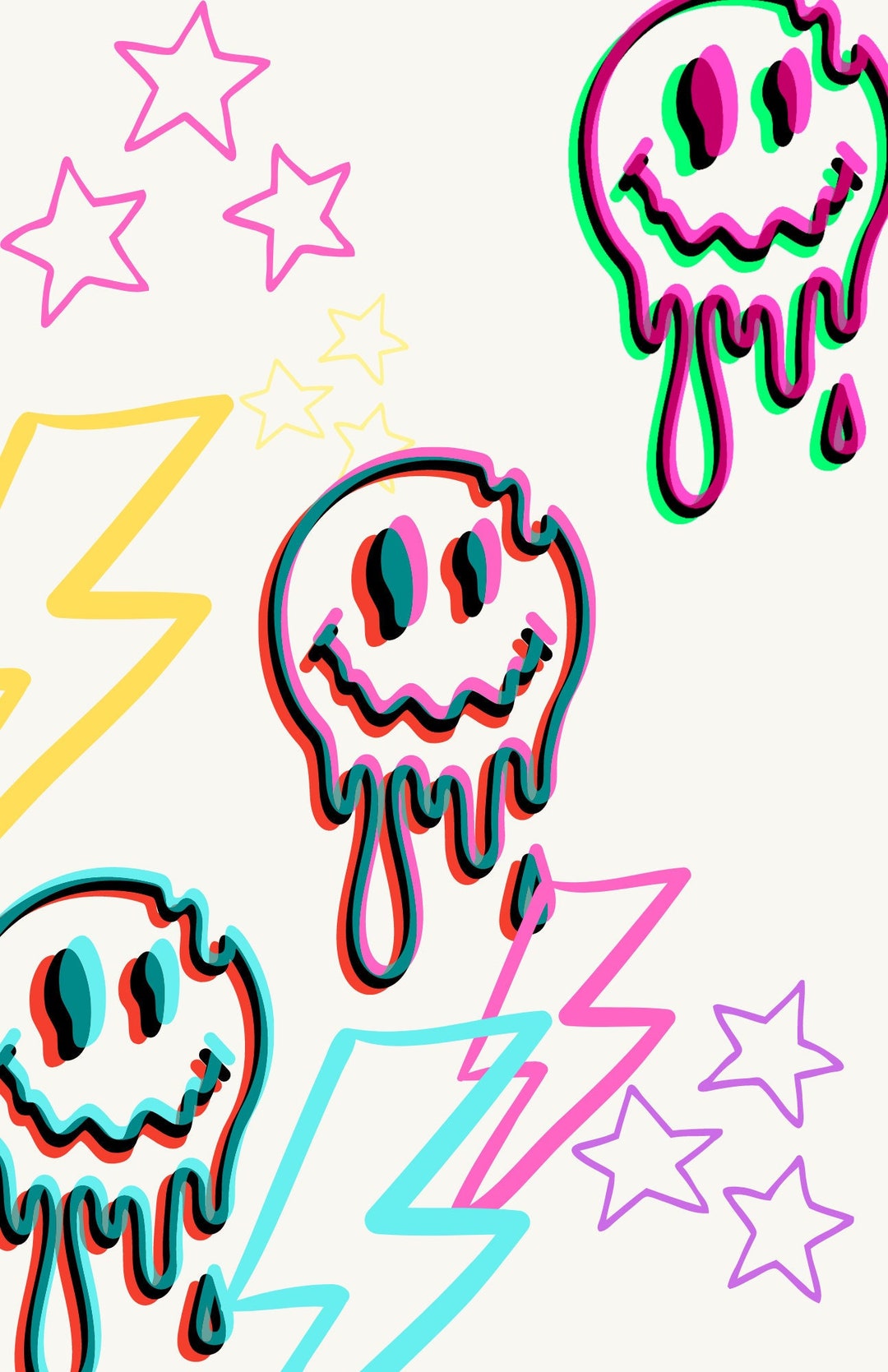 Drippy Wall Art- Lynn Collection- Digital Art- Wall Art- Bar Cart Art ...