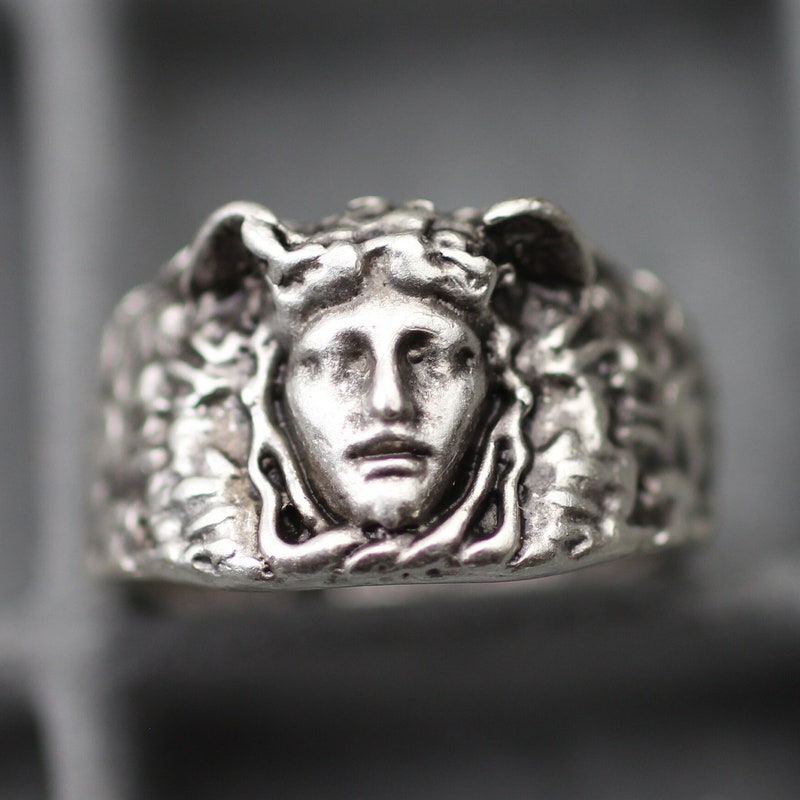 Ancient Greek Face Ring - Etsy