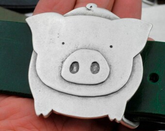 Pig Belt Buckle - Etsy