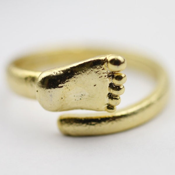 Baby Feet Ring - Etsy
