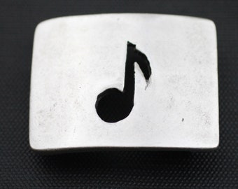 Music Note Belt Buckle - Etsy