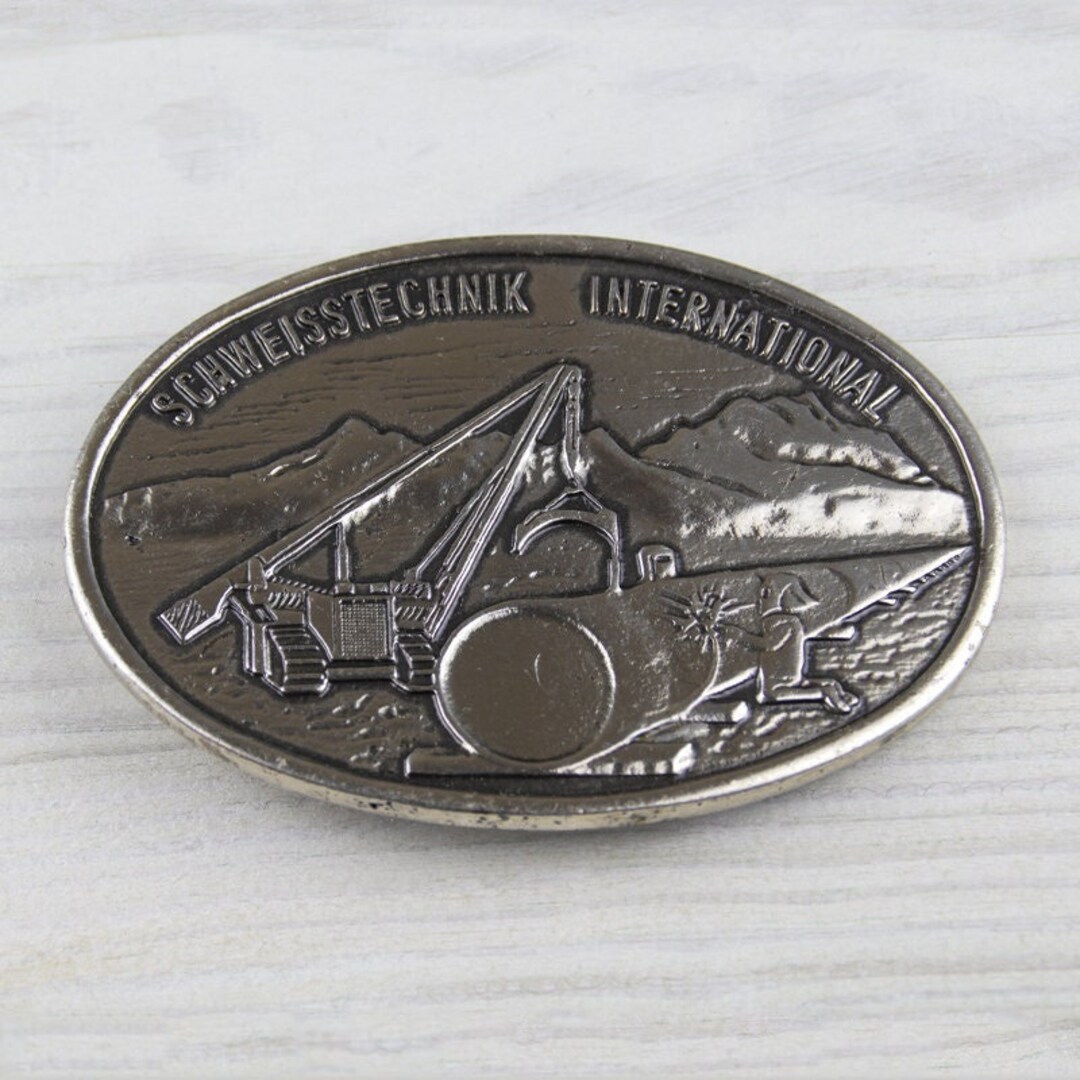 Farmer Belt Buckle, Schweisstechnik International Belt Buckle, Worker ...