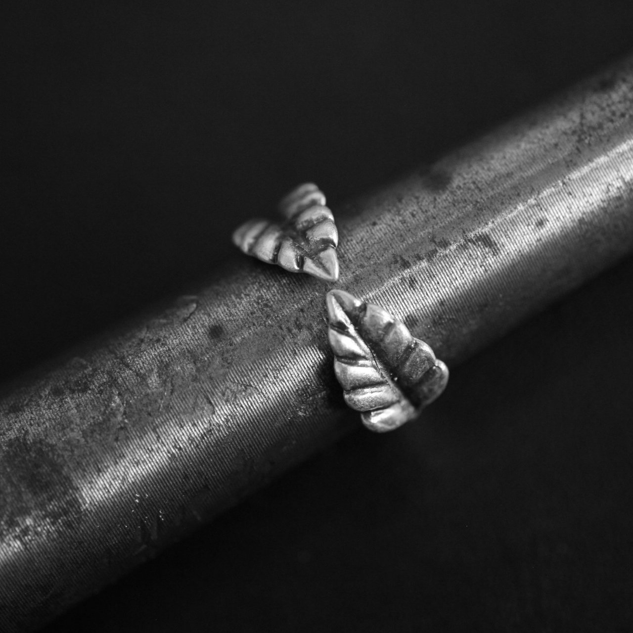 Silver Leaf Ring Cesar Leaf Ring Adjustable Leaf Ring - Etsy