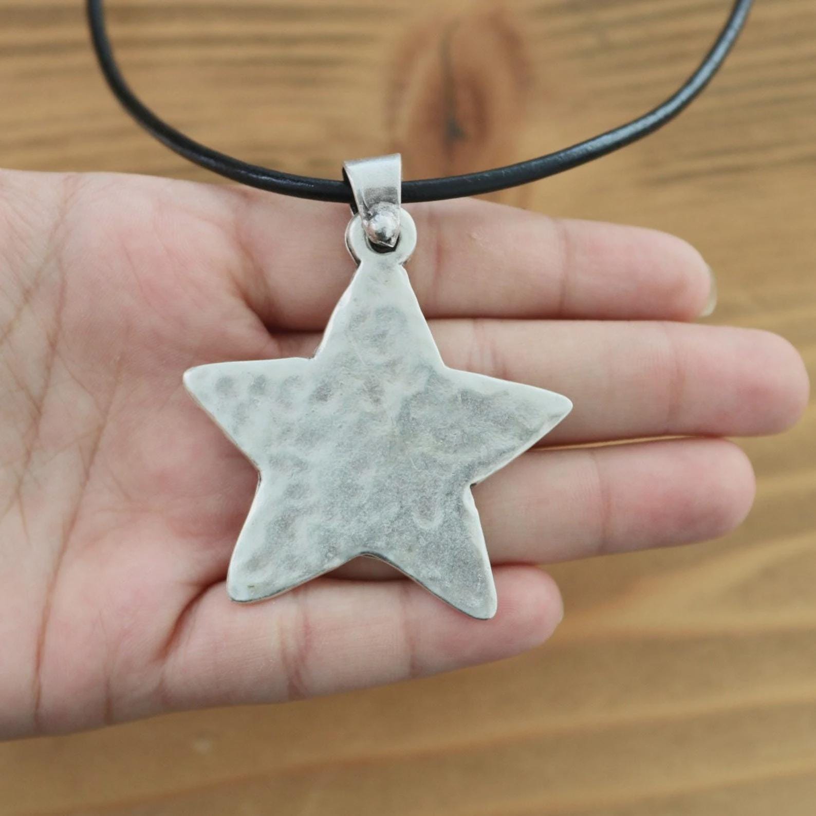 Minimal Star Pendant, Silver Star Pendant, Minimal Star Necklace ...