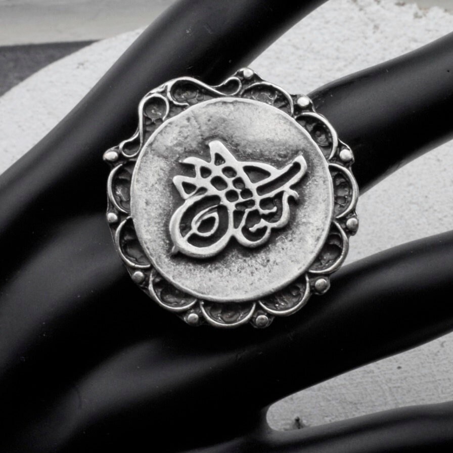 Ottoman Empire Ring Emperor Sign Ring Turkish Sigil Ring - Etsy
