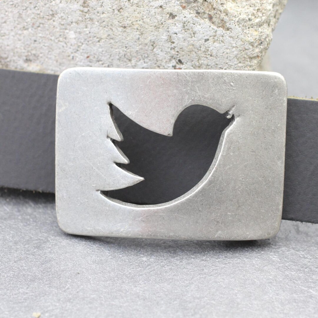 Bird Belt Buckle, Animal Belt Buckle, Twitter Bird Belt Buckle, Twitter ...