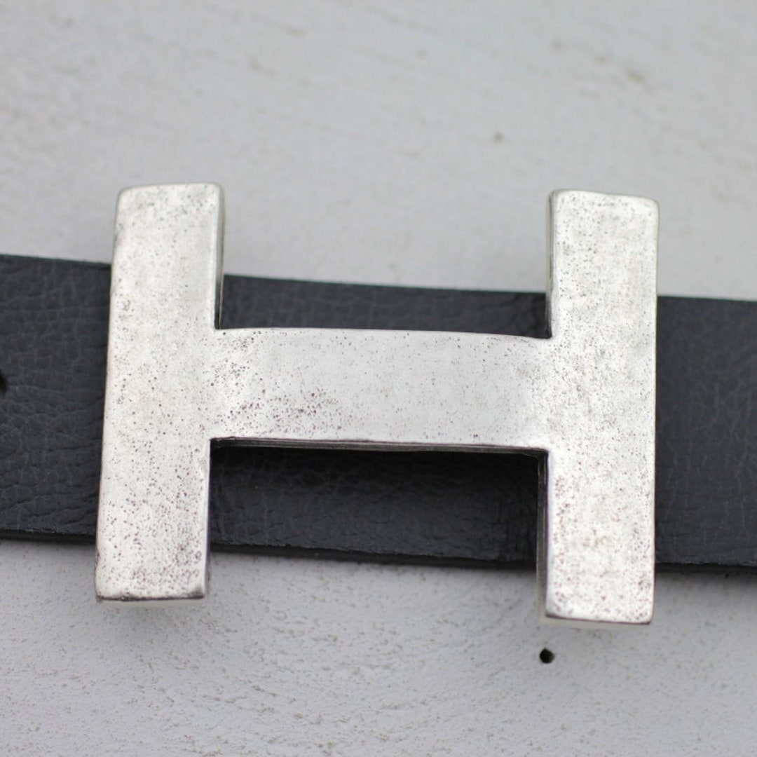 H Letter Belt Buckle, Simple Belt Buckle, Silver Belt Buckle, Unisex ...