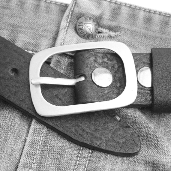 Simple Belt Buckle, Minimal Belt Buckle, Silver Casual Belt Simple Belt Buckle, Minimal Belt Buckle, Silver Casual Belt