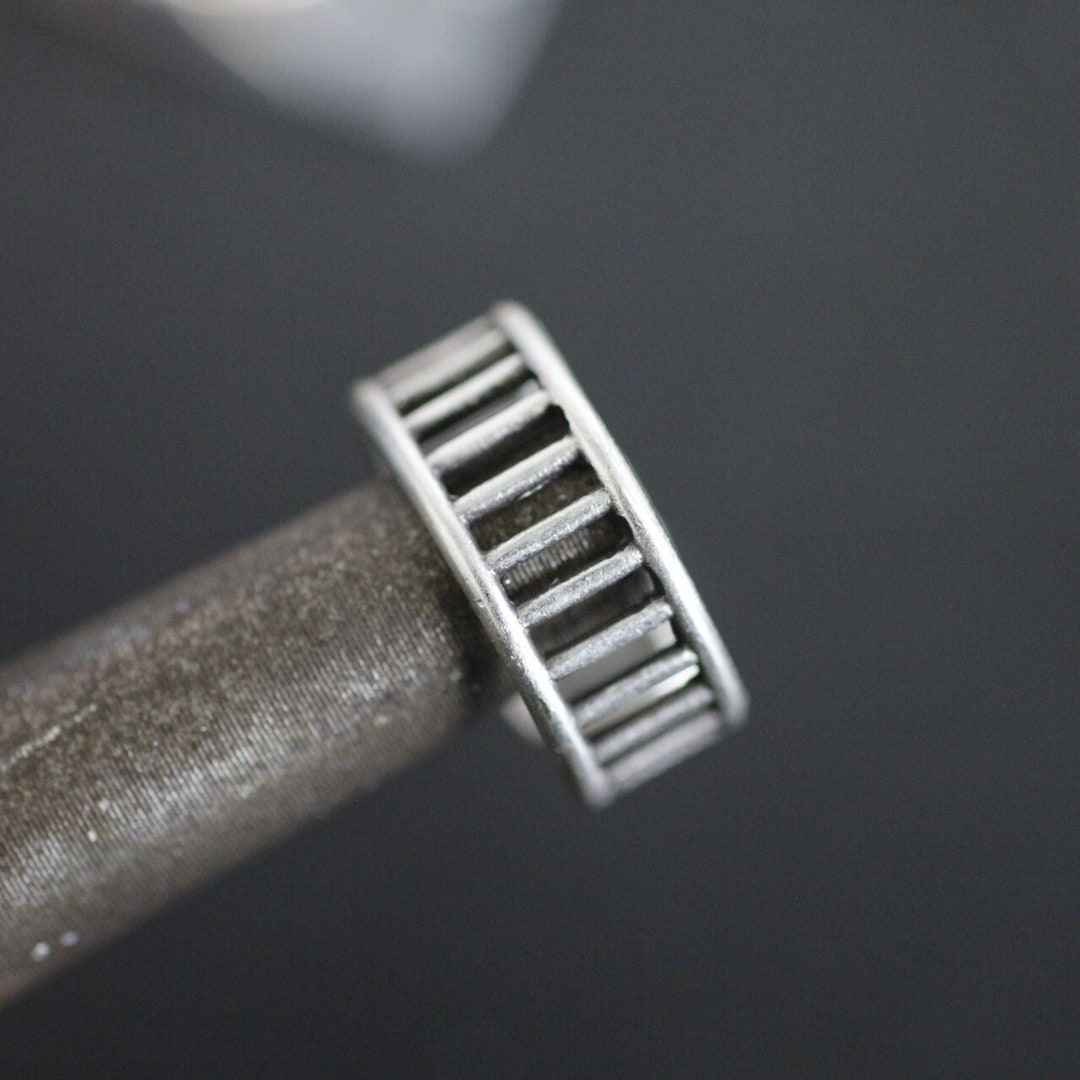 Adjustable Mesh Ring, Stacking Ring, Silver Boho Ring, Cuff Ring ...