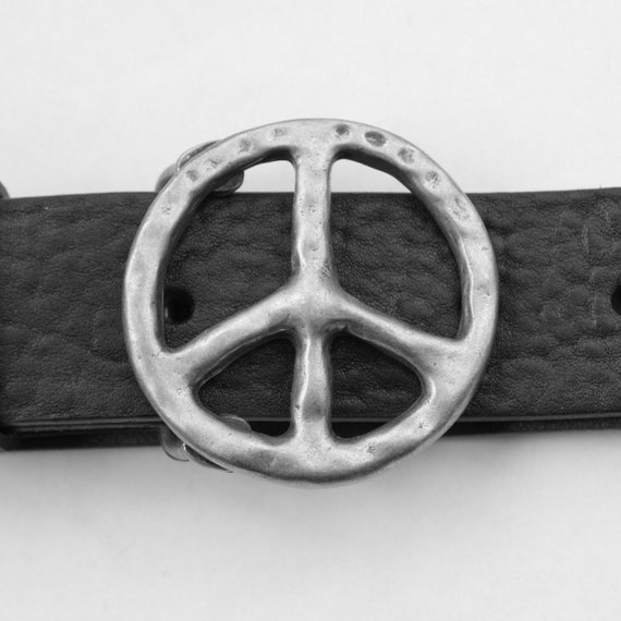 Peace Sign Belt Buckle Peace Belt Pin for Leather Belt - Etsy