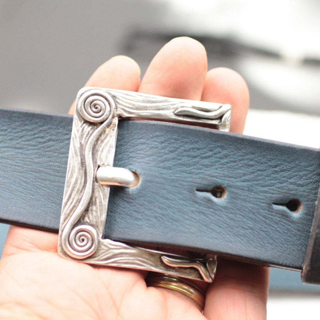 Simple Belt Buckle, Spiral Belt Buckle, Silver Casual Belt Buckle ...