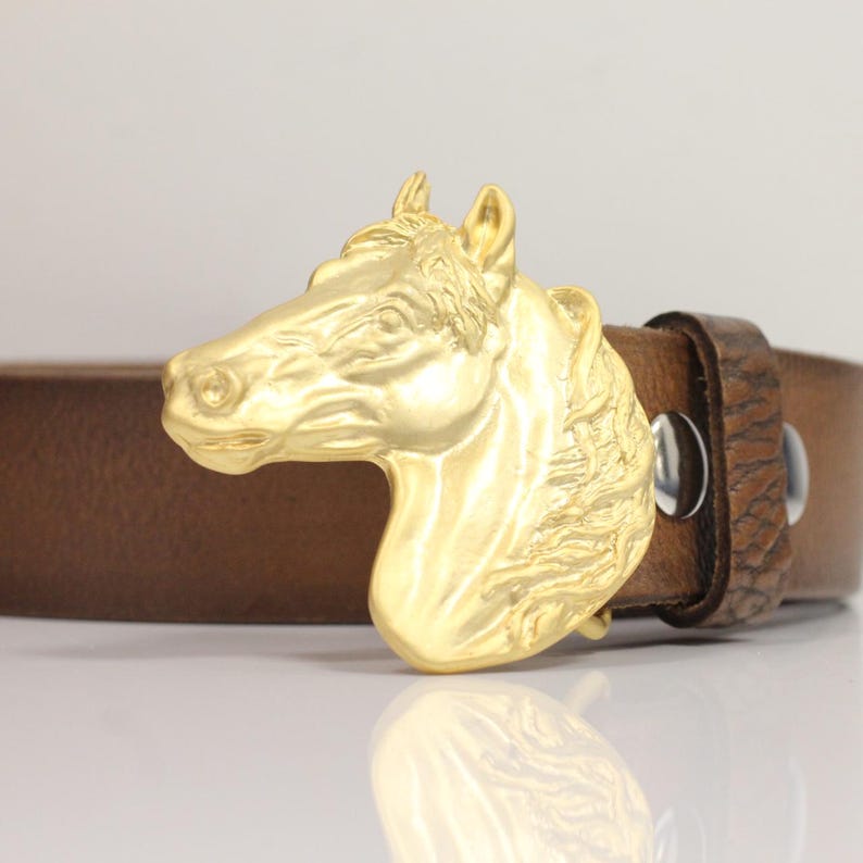 Legendary Spirit, Horse Theme Interchangeable Belt Buckle, Reflection ...