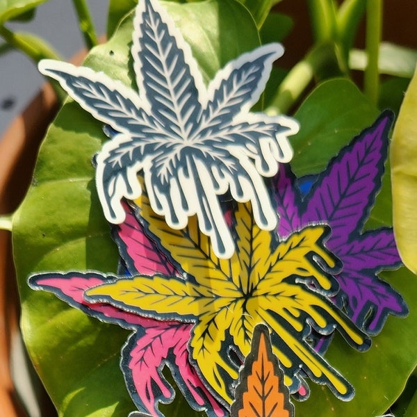 Pot Leaf Stickers - Etsy