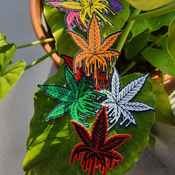 Pot Leaf Stickers - Etsy