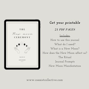 New Moon Ceremony Workbook, Printable New Moon Ritual Guidebook, New ...