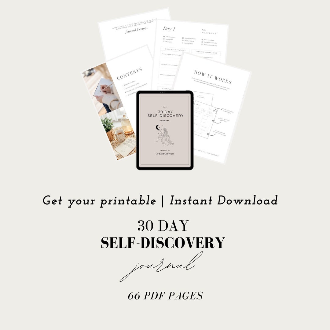 30 Day Self-discovery Journal, Shadow Work Journal, Mini Ebook ...