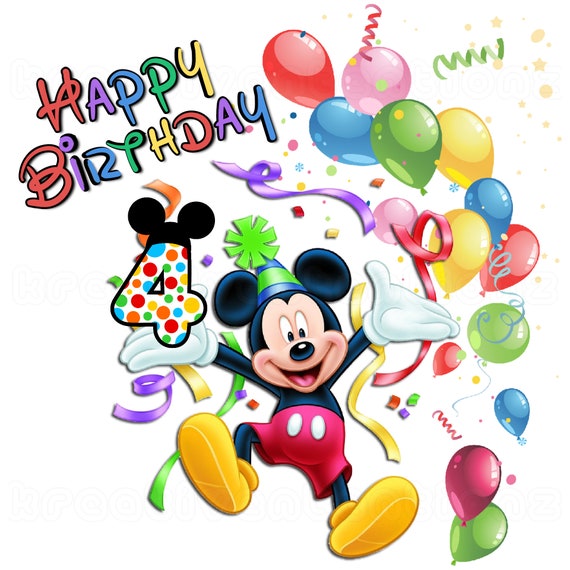 Mickey Mouse Birthday Png