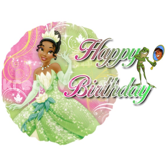 Princess and the Frog Birthday Clipart PNG - Etsy Ireland
