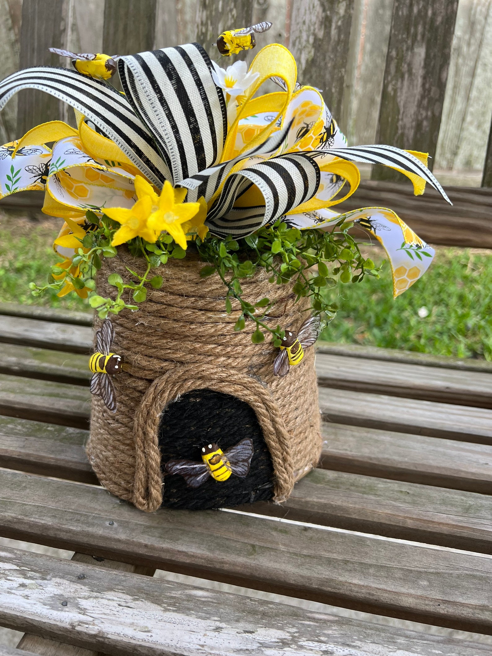 Adorable Bee Hive, Decorative Bee Hive, Bee Hive Decor, Bee Decor - Etsy