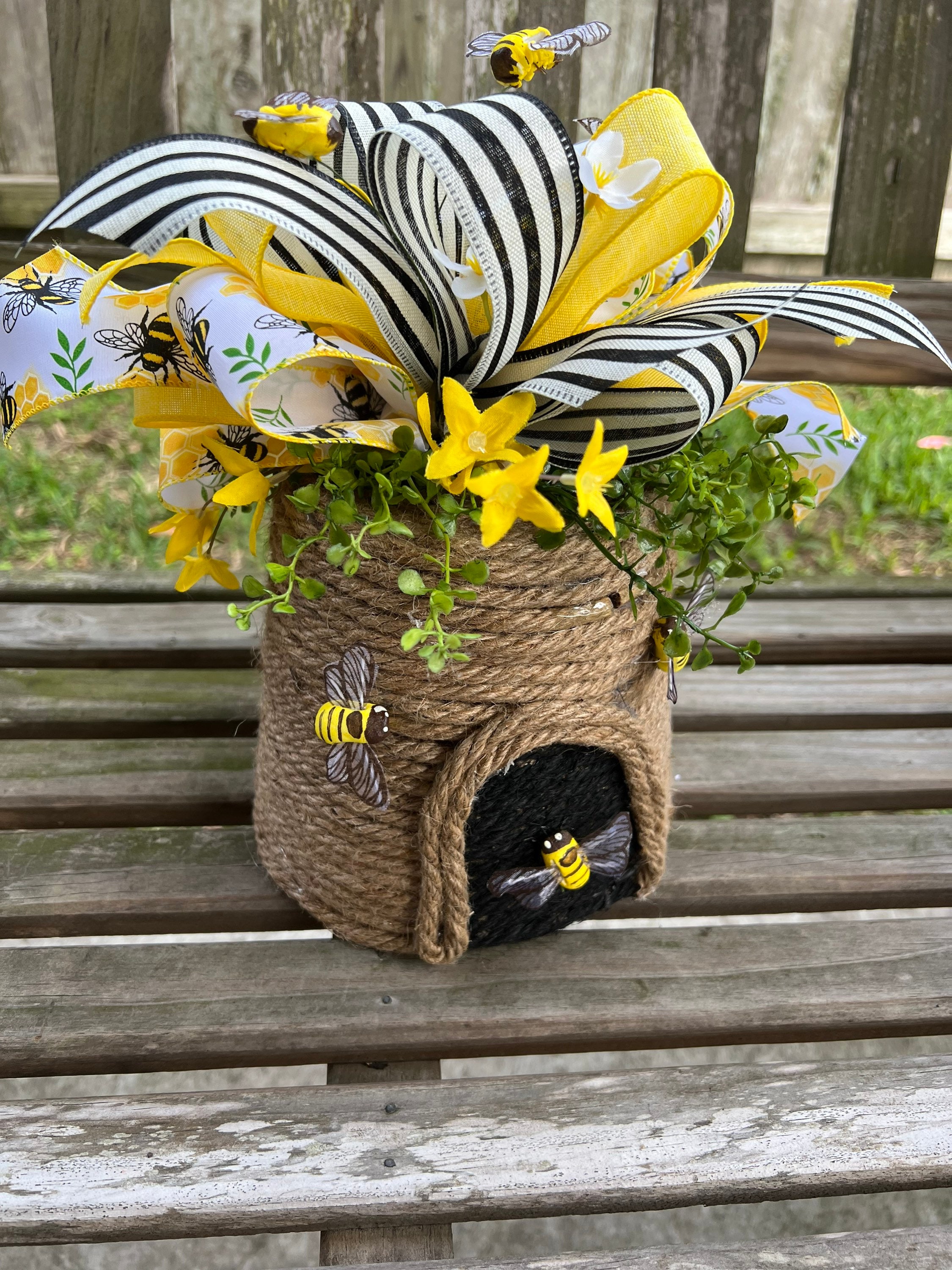 Adorable Bee Hive, Decorative Bee Hive, Bee Hive Decor, Bee Decor - Etsy