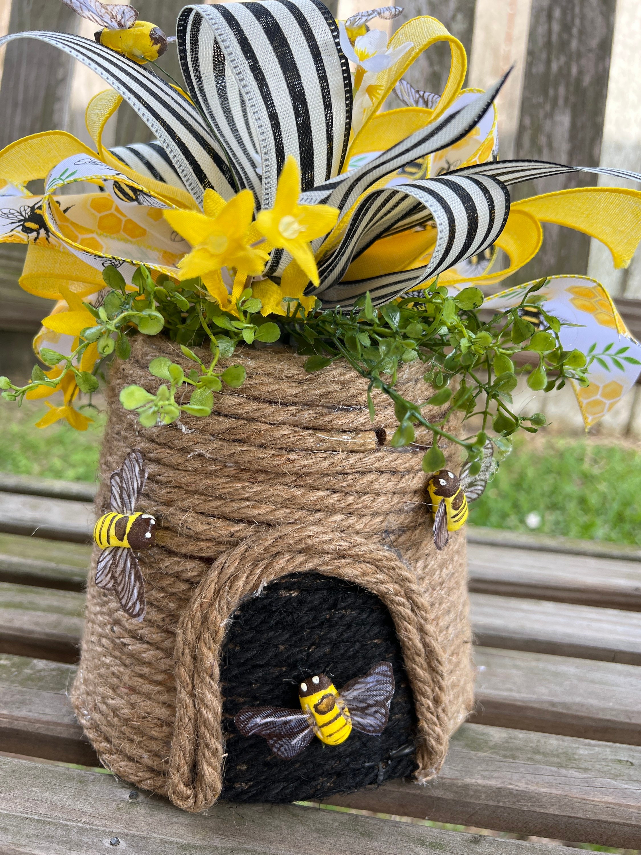 Adorable Bee Hive, Decorative Bee Hive, Bee Hive Decor, Bee Decor - Etsy