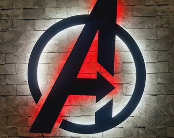 Avengers Light up Sign - Etsy Canada