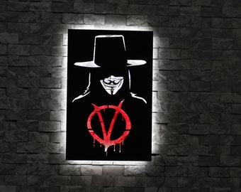V for Vendetta Mask - Etsy