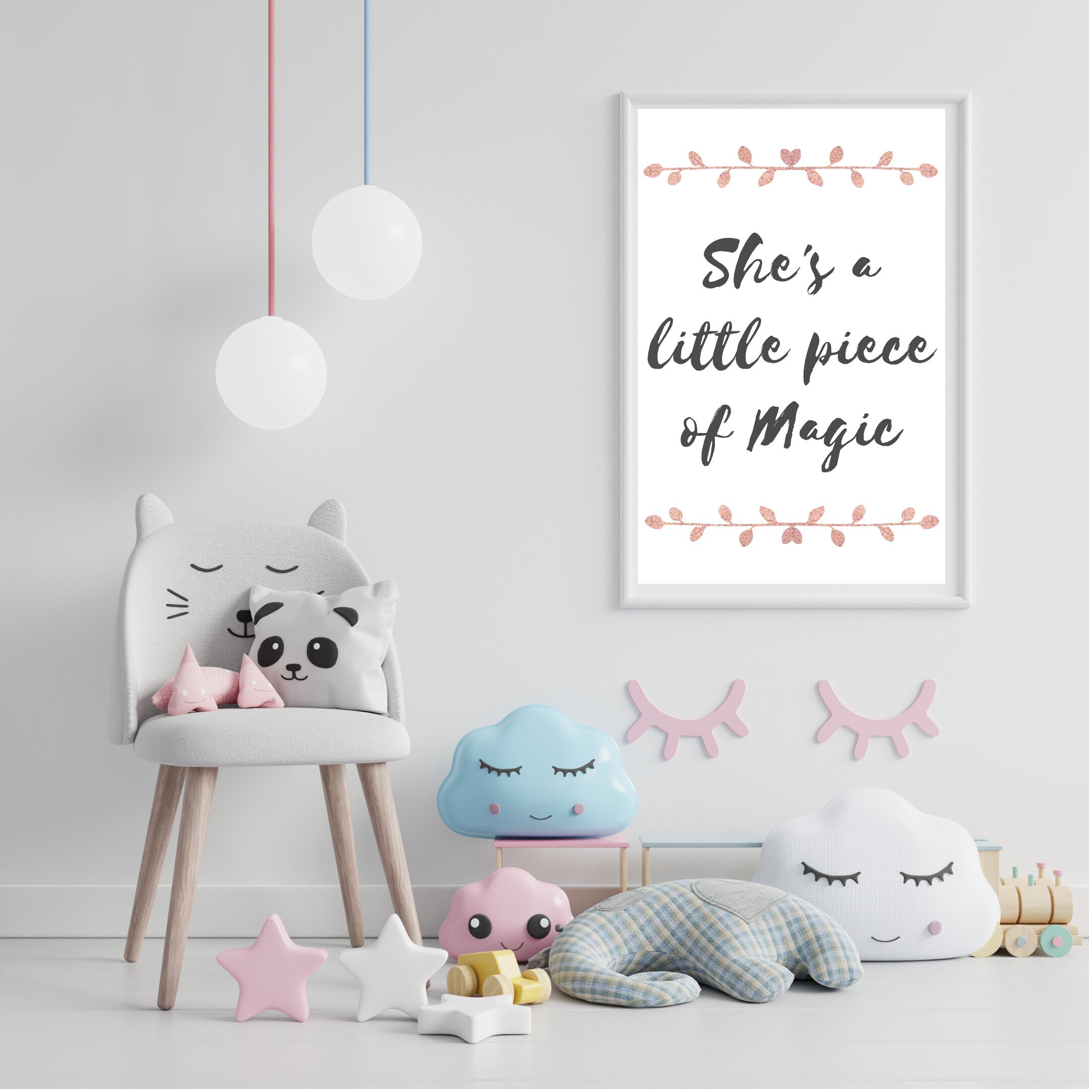 She's a Little Bit of Magic Printable Art Print Girls Room or Nursery ...