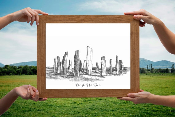 Craigh Na Dun Outlander Art the Standing Stones - Etsy