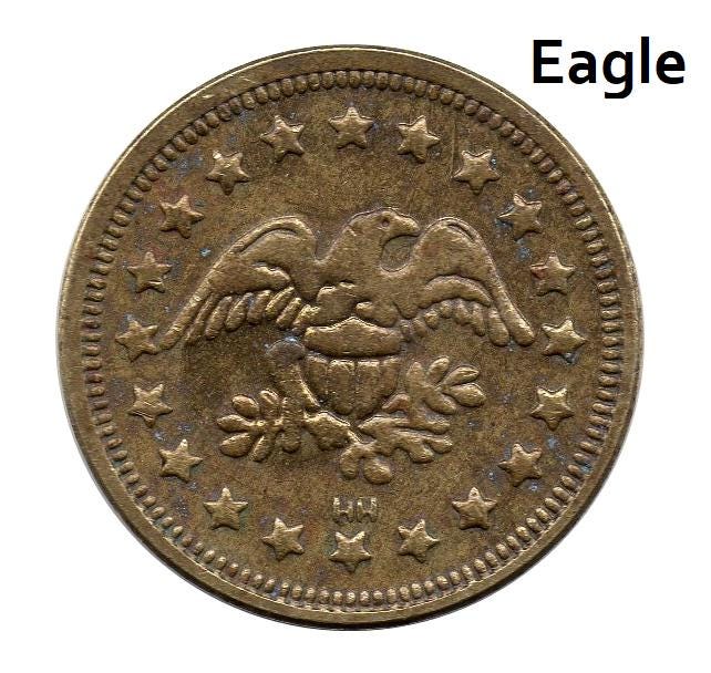 No Cash Value Tokens - Rare Find - One Discovery Zone and One Eagle ...