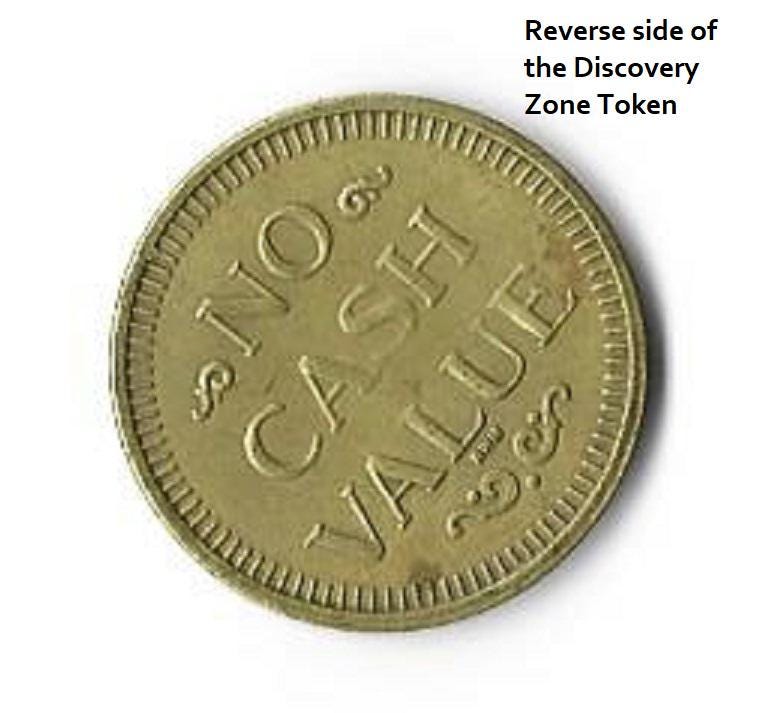 No Cash Value Tokens - Rare Find - One Discovery Zone and One Eagle ...