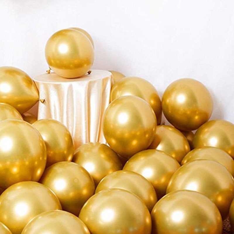 Gold Metallic Balloons - Etsy
