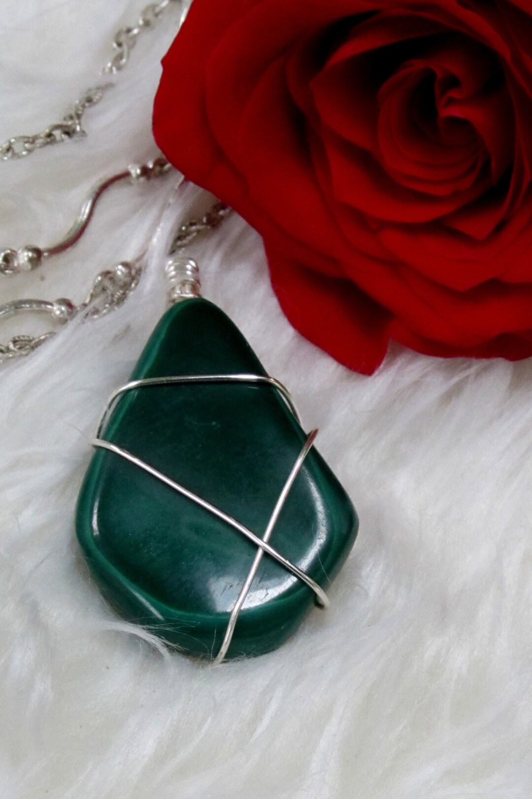 Malachite Chakra Pendant - Etsy
