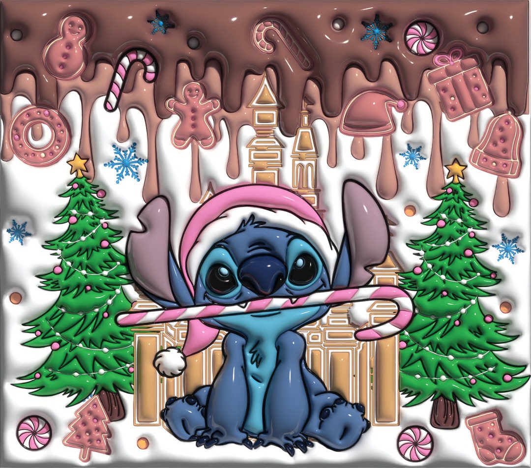 Inflated Christmas Stitch Digital Image - Etsy