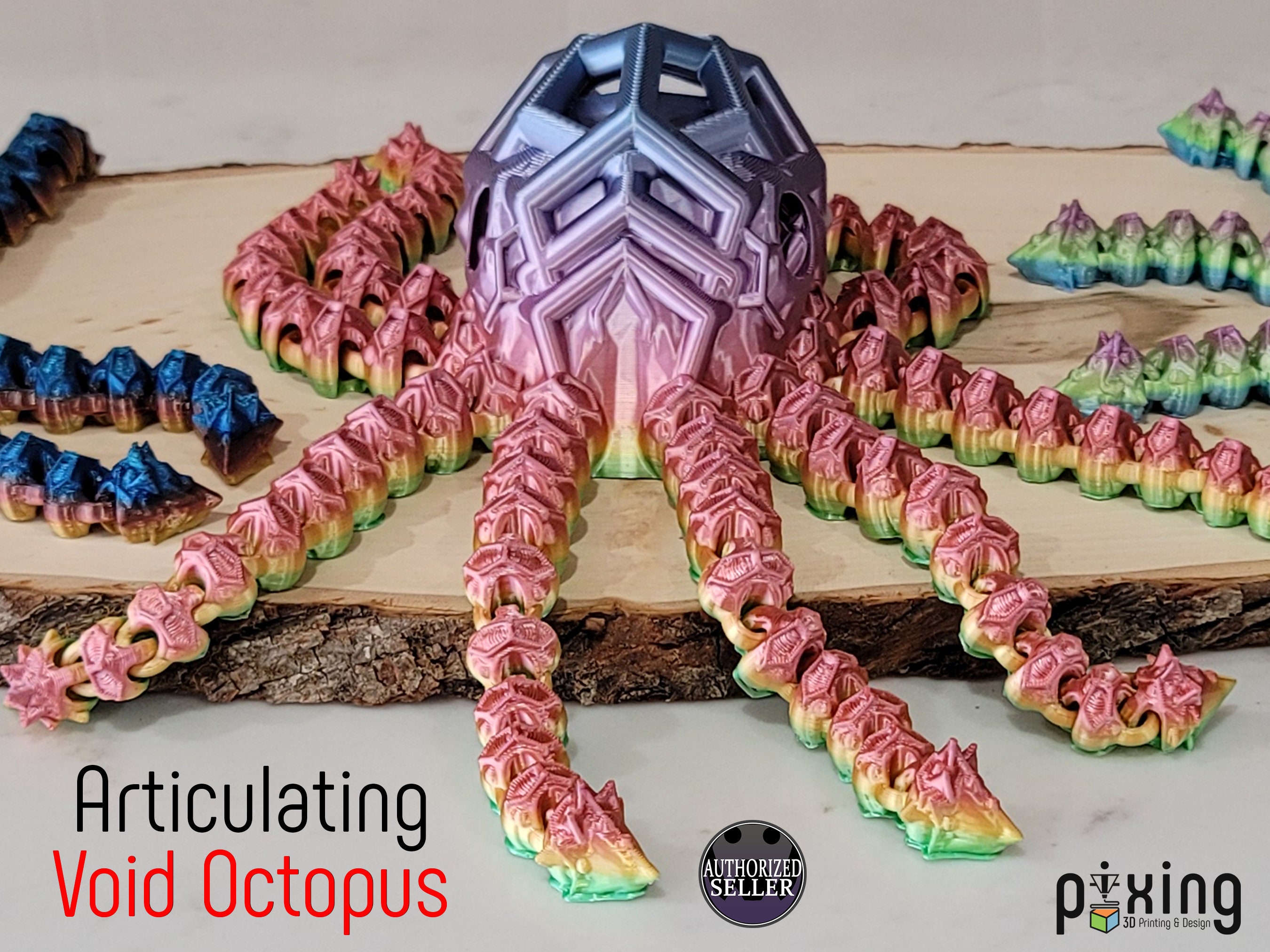 Articulating Void Octopus Toys Toys & Games etna.com.pe