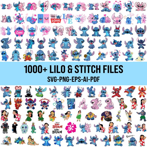 Stitch Clipart - Etsy UK