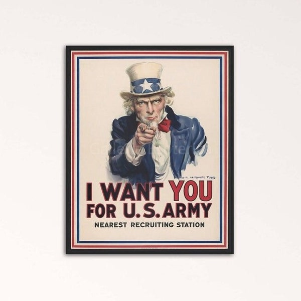 Uncle Sam Poster - Etsy