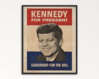 JFK Cigar and Sunglasses Cool President Photo Poster - Etsy UK