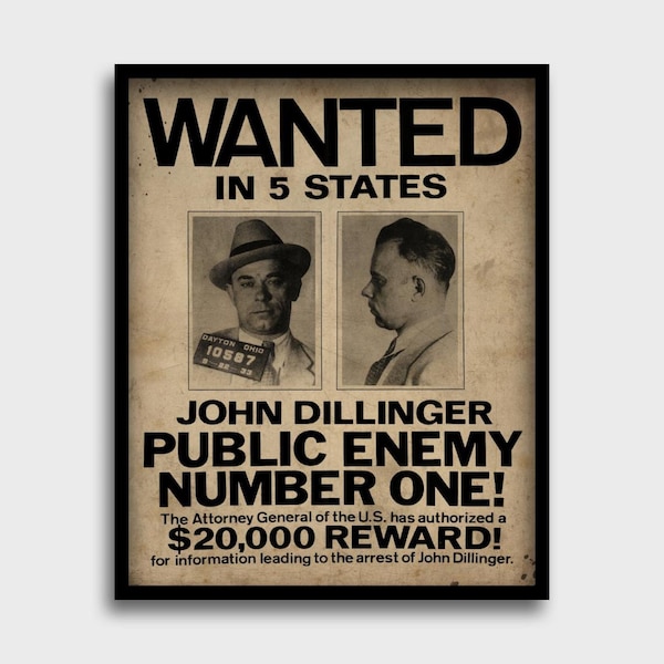 Fbi Most Wanted Posters - Etsy