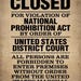 Prohibition Closed Sign - Vintage Prohibition Era Bar Sign Forbidding ...