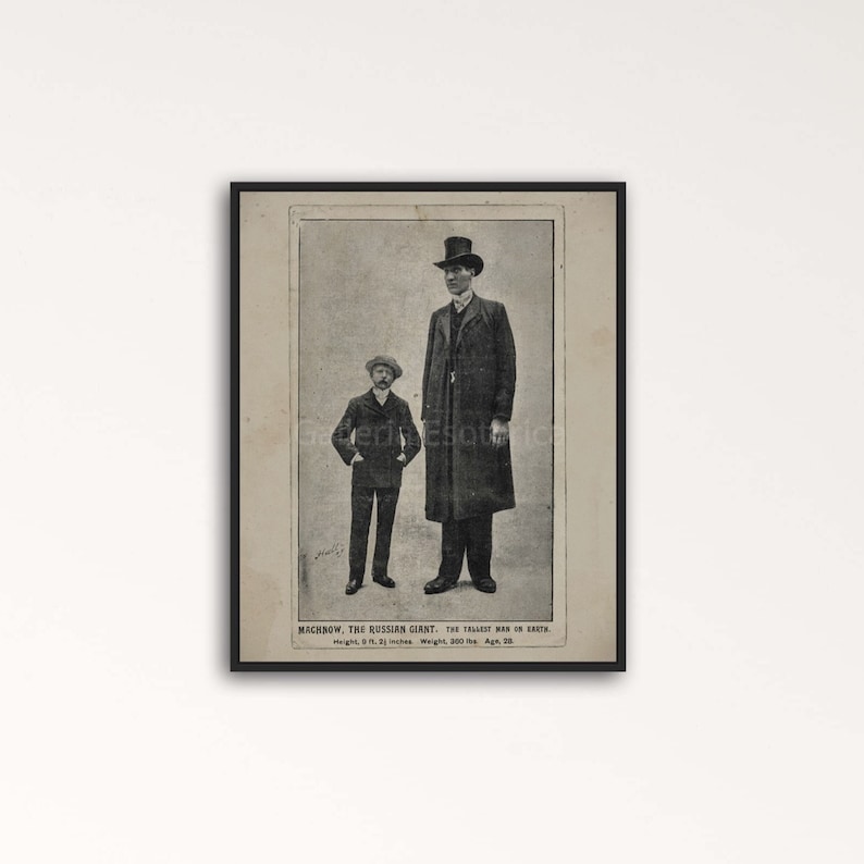 The Russian Giant, Fyodor Machnow 9ft 3in, World's Tallest Man Aged ...