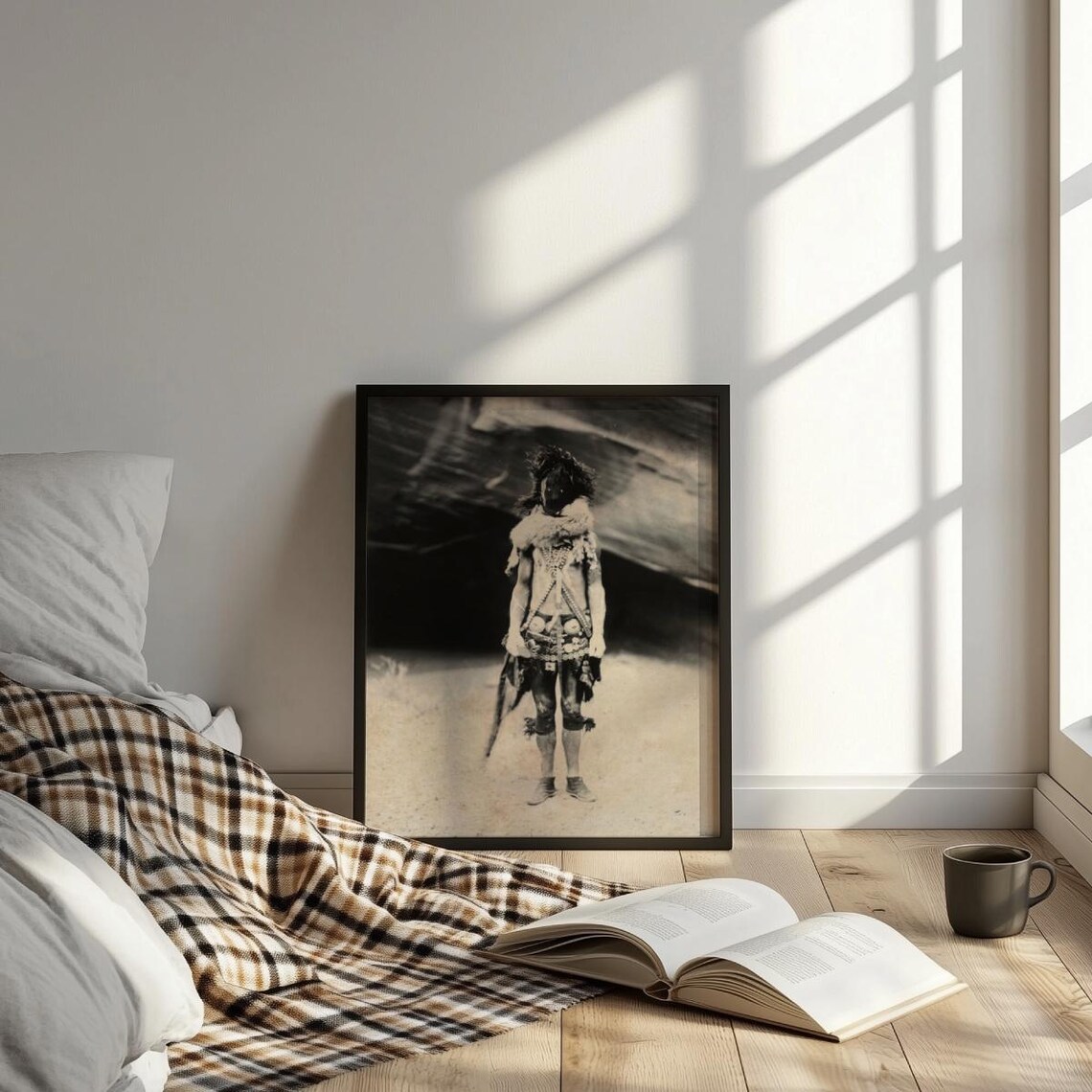 Skinwalker Navajo Vintage Aged Print, American Native Indian ...
