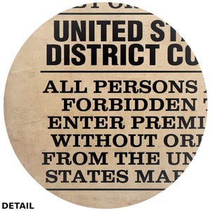Prohibition Closed Sign - Vintage Prohibition Era Bar Sign Forbidding ...