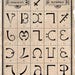 Enochian Alphabet, Angelic Alphabet by John Dee and Edward Kelley ...